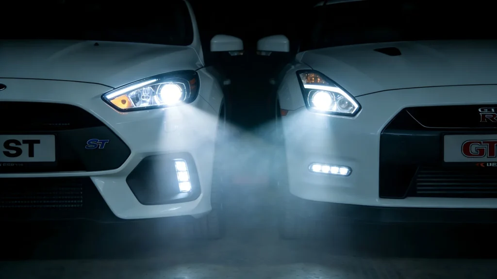 Fiesta ST LED Headlights: Stock Reflectors vs. GTR Bi-LED Projector Lenses